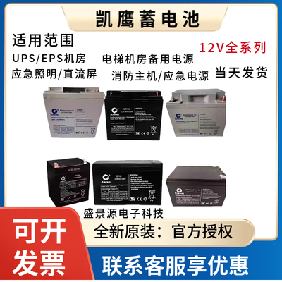 凯鹰蓄电池6FM24 KS24-12V12Ah12V38AH12v65Ah100AHUPS主机电源