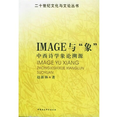 正版包邮二十世纪文化与文论丛书:IMAGE与“象”--中西诗学象论溯源赵新林 著中国社会科学出版社9787500451686