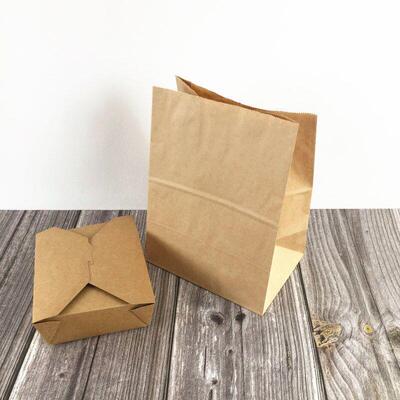 100pcs/lot Brown Kraft Paper Bags Recyclable Gift Jewelry
