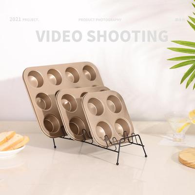 6 12 Cups DIY Cupcake Baking Tray Tool Egg Tart cake Mould