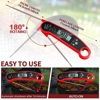 Instant Read Meat Thermometer Digital Kitchen Thermometer