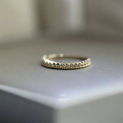 简约气质日系皇冠戒指女指环精致