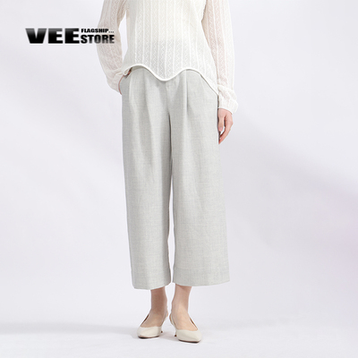 大洪洪春装新款显瘦阔腿裤九分裤