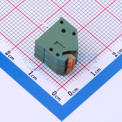 5只起 弹簧式接线端子 1-2834011-2 P=3.5mm 2P 原装 电子元器件