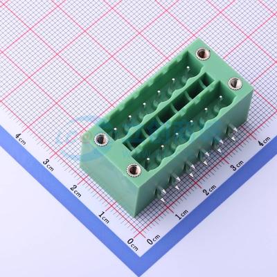 插拔式接线端子 KF2EDGKRHM-5.08-2*6P 弯插,P=5.08mm 板端/插座-