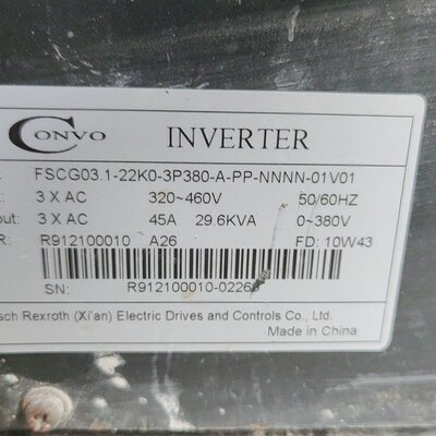 议价康沃变频器FSCG031-22K0-3P380-A-PP-可维修