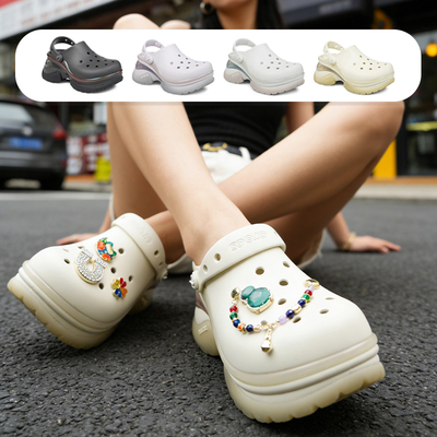 Crocs卡骆驰女款小海豚洞洞鞋