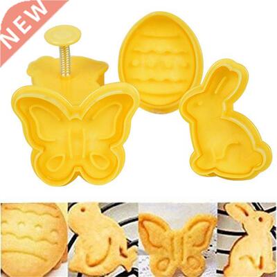 4Pcs Plastic Biscuit Cookie Cutter Baking Mold Kitchen Bunny