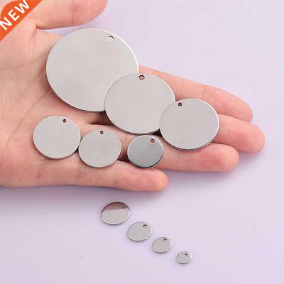 Wholesale 6mm-35mm Stainless Steel Round Dog Tag Pendants St