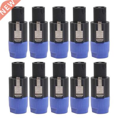 10Pcs/Lot 4-Pole 4Pin NL4FC Connector Ohm Plug Speaker Audio