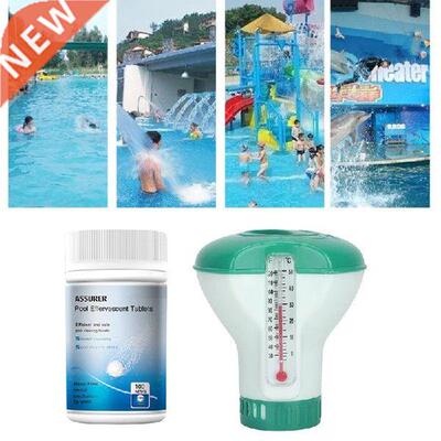 Swimming Pool Floting Chlorine Dispenser with Thermometer