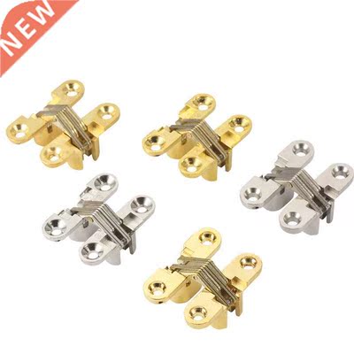 4Pcs Hidden Hinges Invisible Concealed Barrel Cross Door Hi