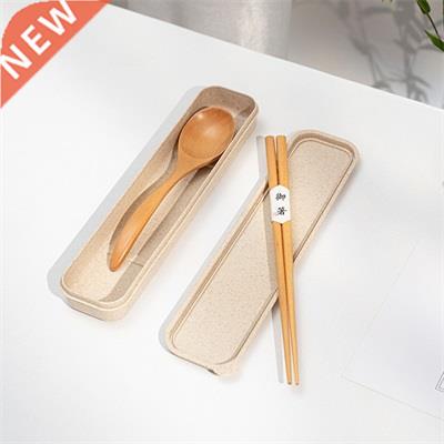 Natural Wooden Spoon Chopsticks With Storage Box Kits