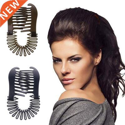 2pcs/set Women Hlywood Large Comb Banana Clip Hair Riser C