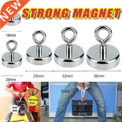 4PC Super Strong Neodymium Magnet Pot Fishing Salvage
