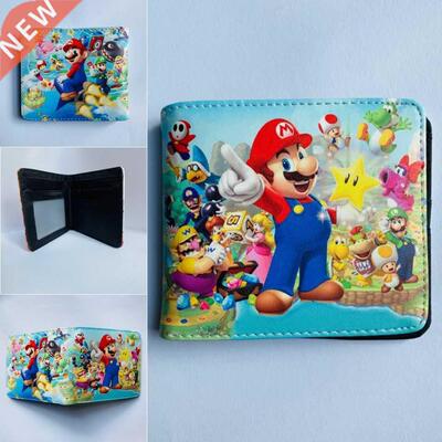 New Super Mario PU Wallet Mario Brs Luigi Bowser Yoshi
