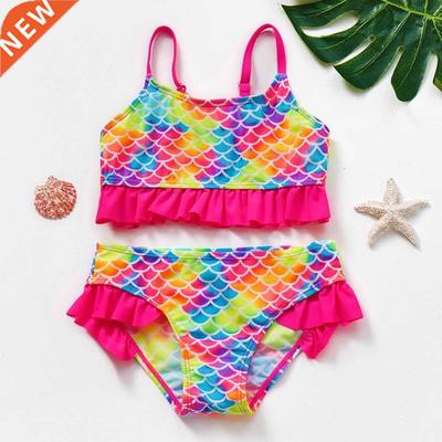 3~14Y Teenager Girl's swimwear Two pieces Children's swimwea