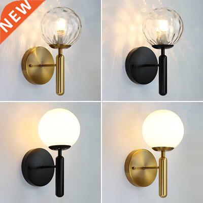 Nordic Modern Wall Lamp Beside Bedroom Glass Ball LED Wall L