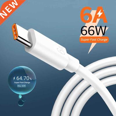 Lovebay 66W 6A Type C Cable Fast Charging Cable USB Data Sen
