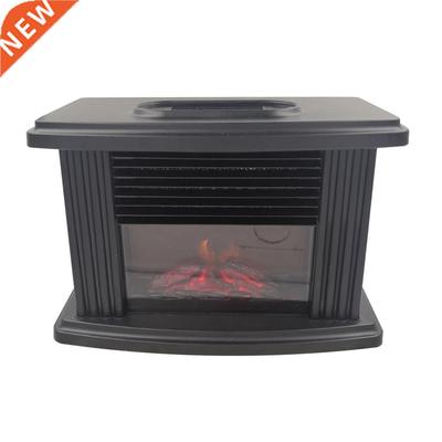 Mini Electric Fireplace Stove Heater Portable Tabletop Indoo