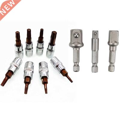 8-Piece Torx Bit Socket 1/4 inch Square Drive Adapter T8 T10