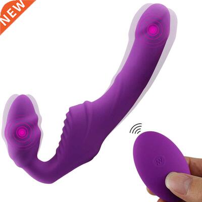 Realstc Dldo Vbrator Massager Strapless Strap on Lesban