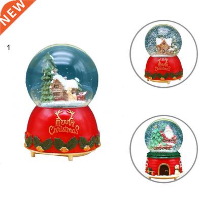 Glowing Crafts Eco-friendly Christmas Glass Snow Globe Orna
