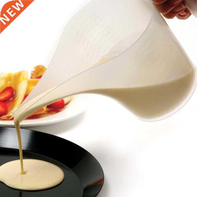 2pcs Long Spout Funnel Pitcher Transparent Cake Making