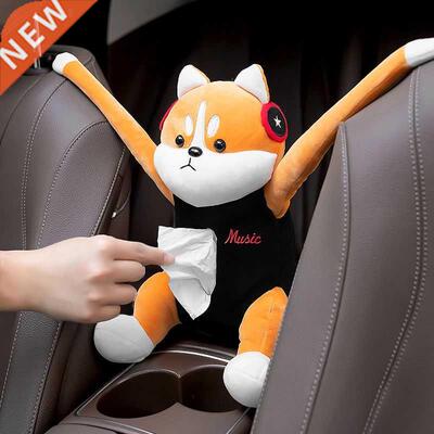 Car Tissue Box Pumping Car with Hanging Car Inner Armrest Bo