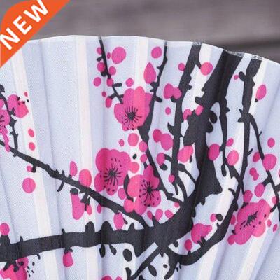 Cherry Blossom Polyester Folding Fan Chinese Japanese