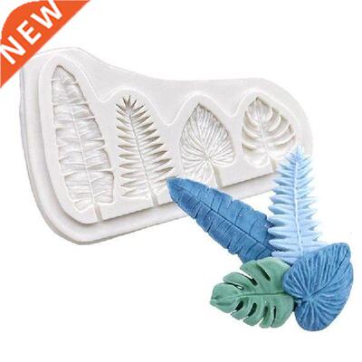 4 Leaves Silicone Sugarcraft Mold Resin Tools Cupcake