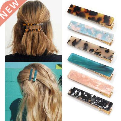 Fashion Women Metal Acetate Hair Pin Clip Leopard Hair Clip