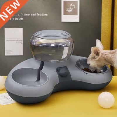 Pet Cat Bowl Automatic Feeder Dog Cat Food Bowl With Water