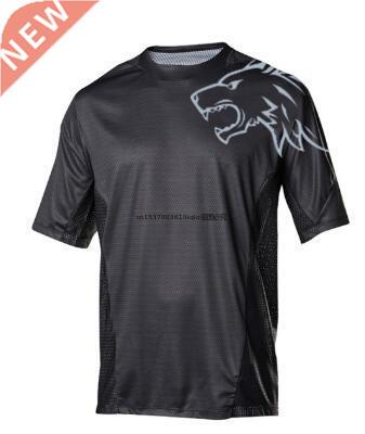 2021 black red mtb Enduro cycling maillot offroad motocross