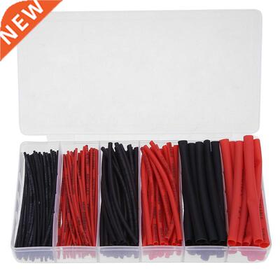 190 Pcs 2:1 Polyolefin Heat Shrink Tubing Tube Sleeve Wrap W
