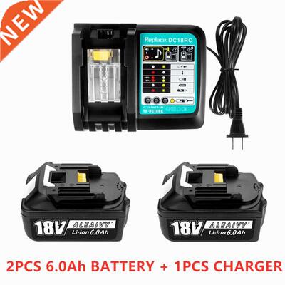 With Charger L1860 Rechargeale atteries18V 6000mAh Lithiu