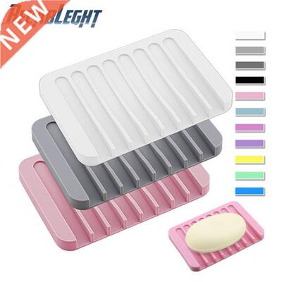 Recableght Comb Shaped Soap Drainer Holder Grooves Silicone