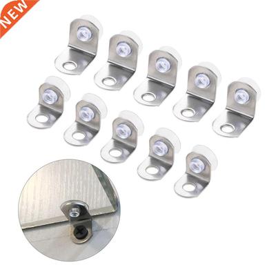 12 Pcs 5mm Shelves Separat Fixed Cabinet Cupboard Glass Brac