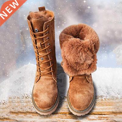 Women's Outdoor Cold Resistant Hiking Shoes Winter High-top