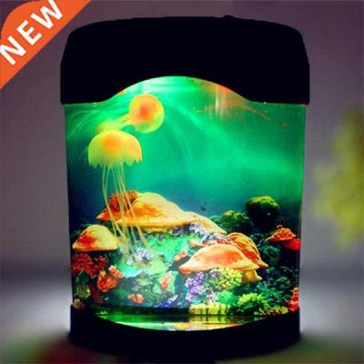 Led Jellyfish Lava Lamp Colorful Usb Rechargeable Night