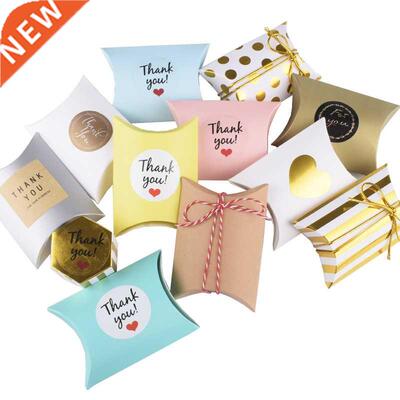 10/20/30pc Candy ox ag Crt Paper Pillow Shape Wedding Fa