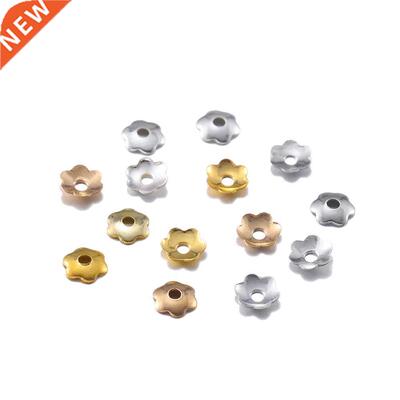 1000pcs Silve Gold mini Flowers Filigree Petal Beads Caps Fi