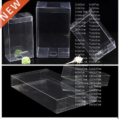 cm Flat Clear PVC Box 20pcs Plastic Gift Packaging Box