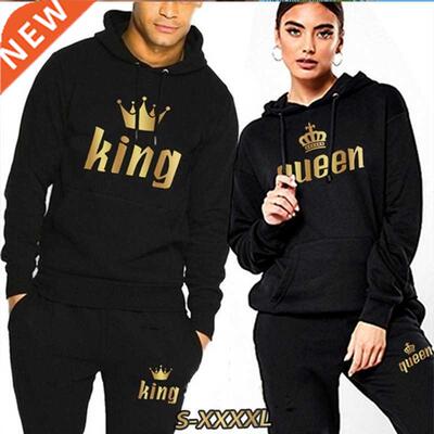 2022 Fashon Couple Sportwear Set KNG or QUEEN Prnted Love