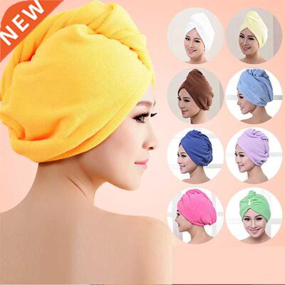 1pcs Microfibre After Shower Hair Drying Wrap Womens Girls