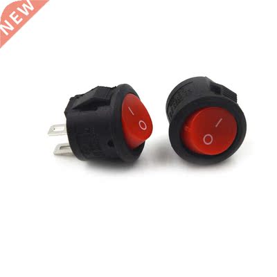 10Pcs 16mm Diameter Small Round Boat Rocker Switches Black M