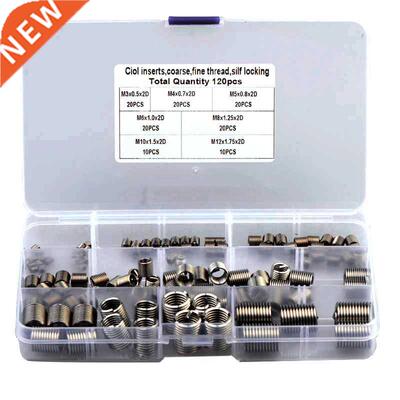 120PCS Helicoil Thread Repair Kit Set M M4 M5 M6 M8 M10 M12