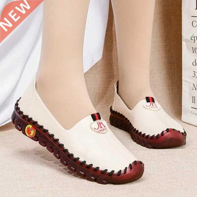 Luxury Womans Casual Loafers PU Leather Shoes Female Summer