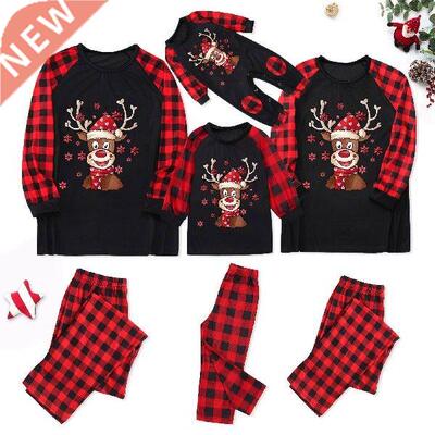 Deer Printed Christmas Pajamas Family Matching Outfits