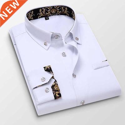 Men's clothing Arrival Men Shirt Fashion Causal Long Sleeve